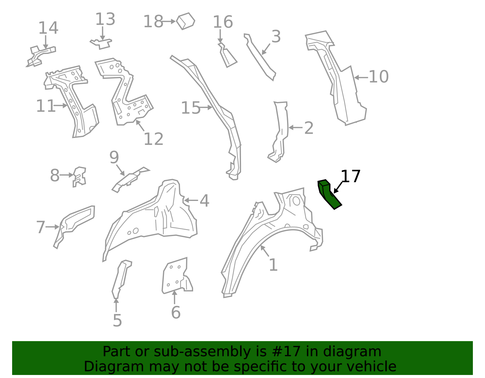 2013-2018 Toyota RAV4 Quarter Panel Insulator 61783-0R010 | MotorMotor