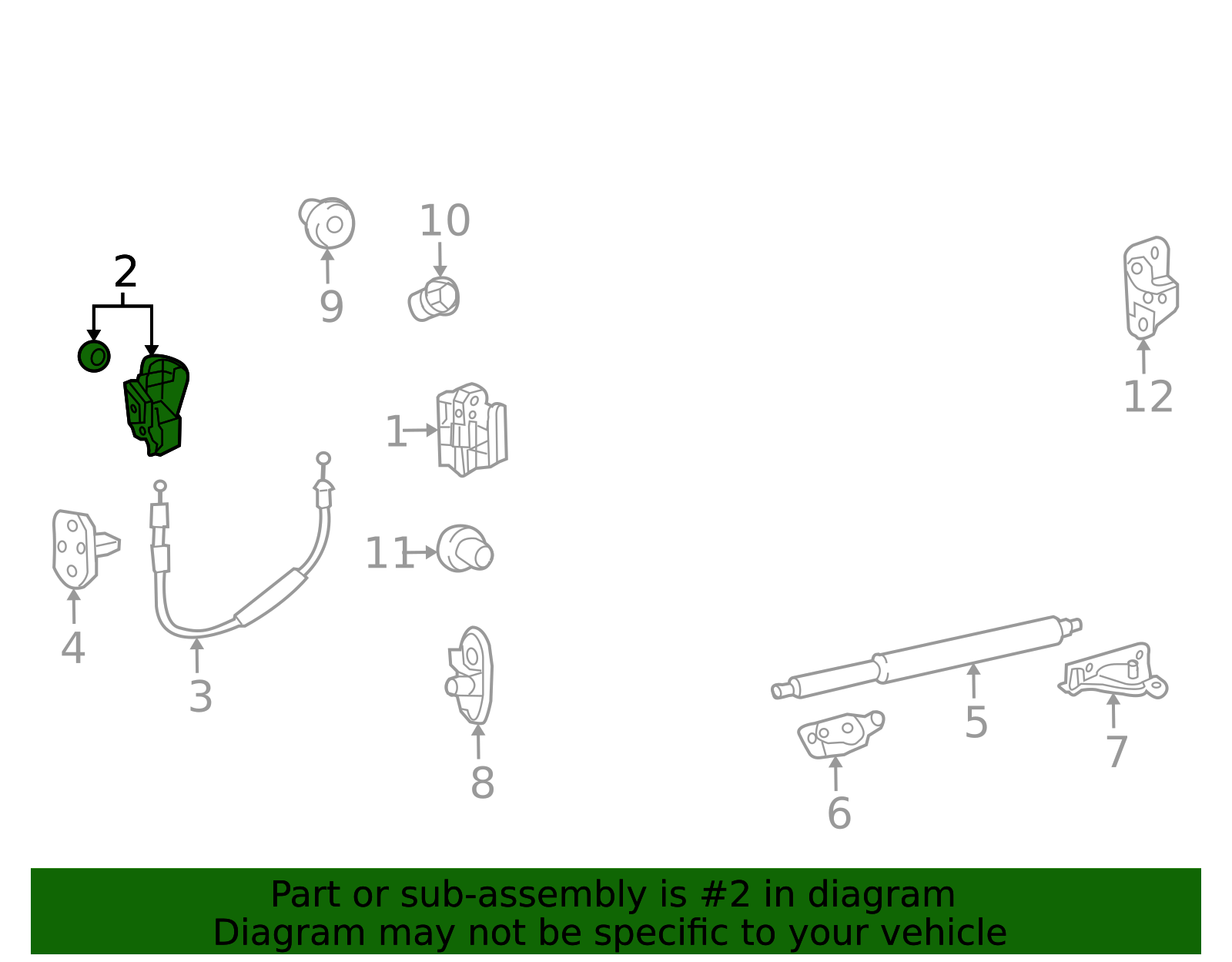 69110-60233 - Lock Assembly - 2010-2020 Lexus GX460 | My L Parts