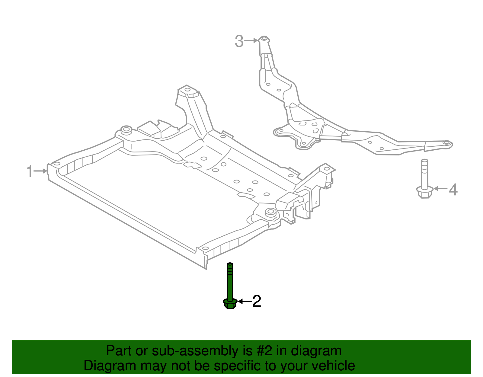 2015-2019 Infiniti Engine Cradle Bolt 54459-AX00B | Faulkner Infiniti ...