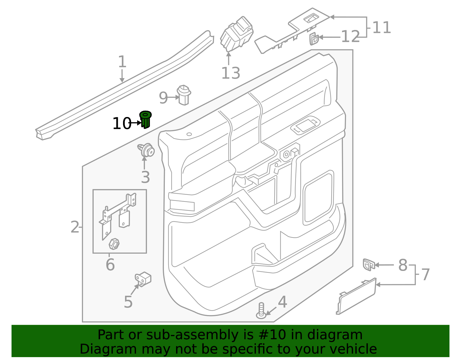 2021-2025 Ford Grommet Retainer ML3Z-1521999-A | OEM Parts Online