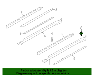 51-77-7-171-002 - Wheel Flare Clip - 2007-2021 BMW | Buy BMW Parts Now