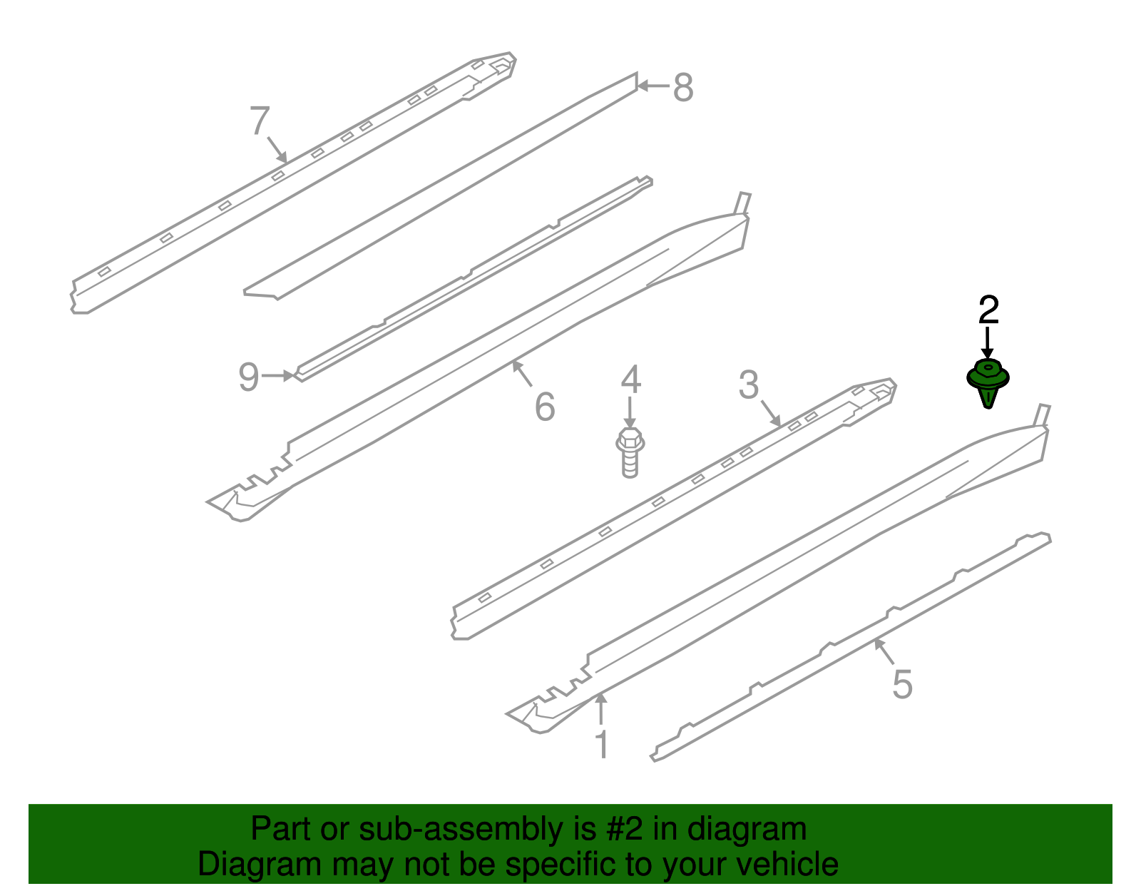 51777171002 - 2007-2025 BMW Wheel Flare Clip (51-77-7-171-002) | BMW of ...