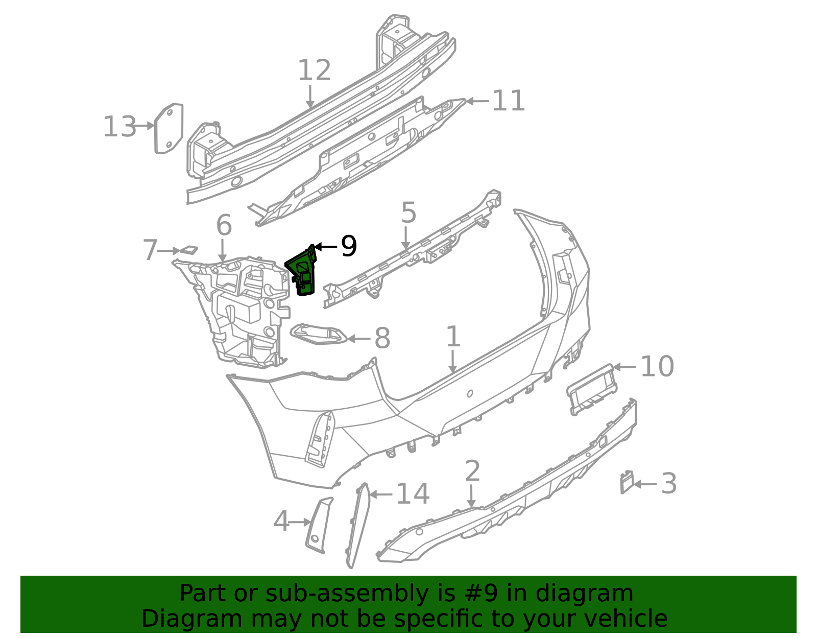 51-12-5-A29-2D5 - High-Quality Bumper Cover Support Rail Bracket for ...