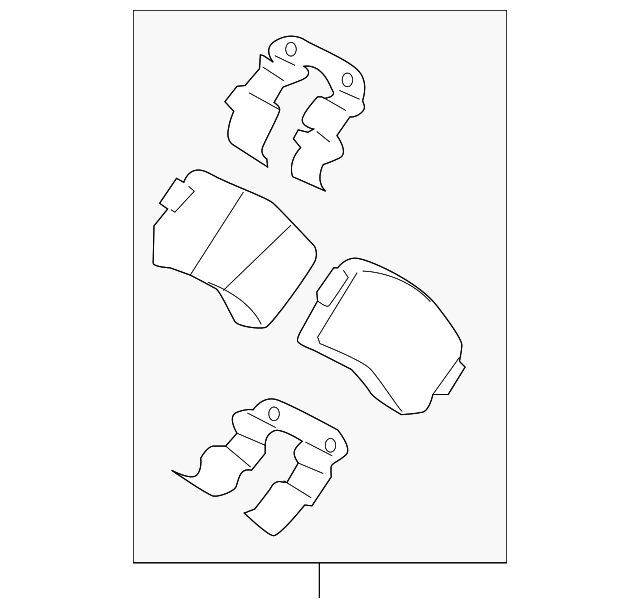 2015-2017 Hyundai Azera Brake Pads Rear 58302-3VA50 | OEM Parts Online