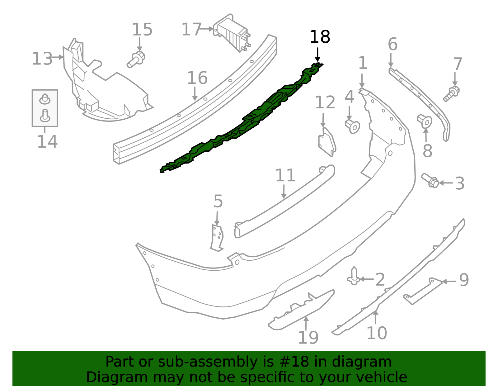2019-2020 Nissan Rogue Bracket 85040-7FM0A | Nissan Parts OEM