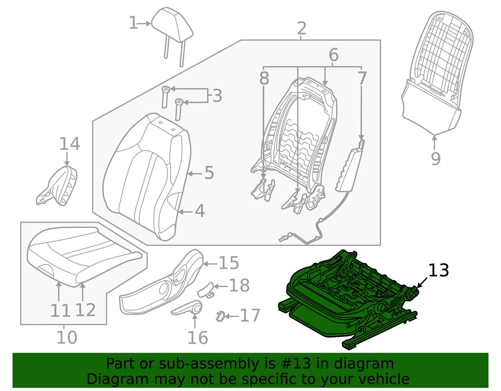Hyundai - 88500-L0010 - Seat Adjuster - 2020-2022 Hyundai Sonata | OEM ...