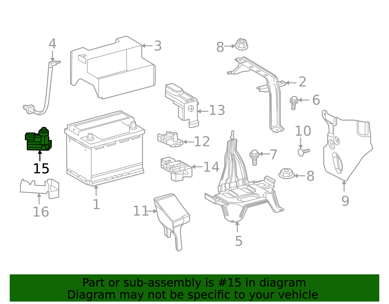 2021-2025 Toyota 2021-2024 Toyota - Battery Current Sensor 28850-F0090 ...