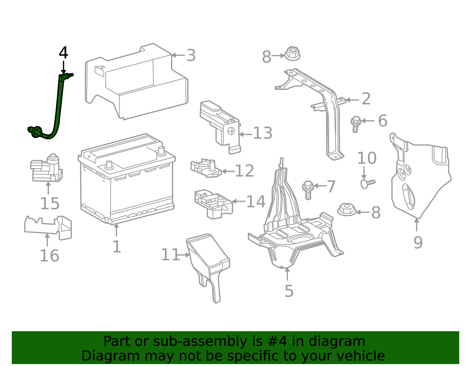 Battery Vent Tube 28885-F0080 | Toyota Parts Center