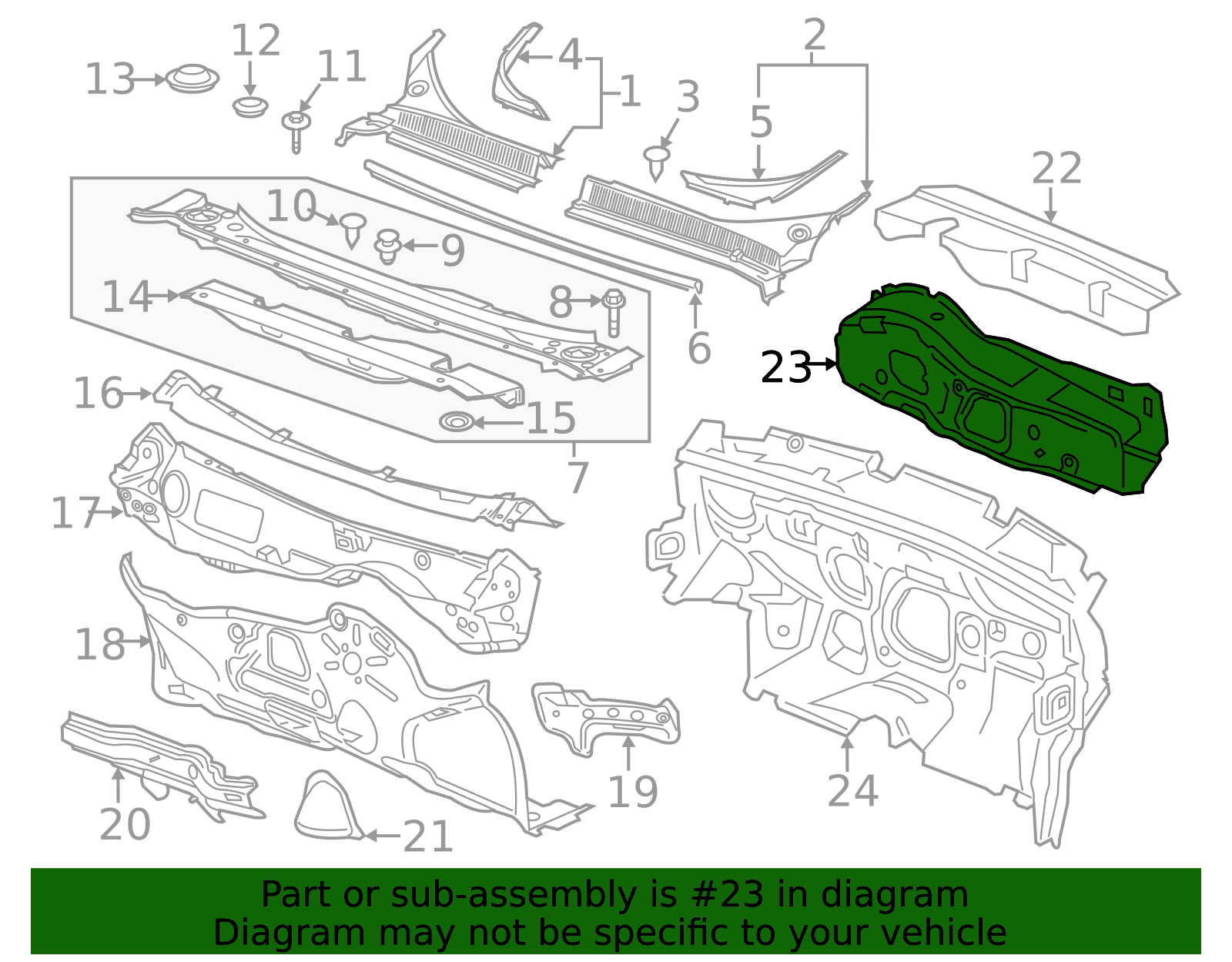 84024025 - 2017-2019 Chevrolet Volt - Dash Panel Outer Insulator ...