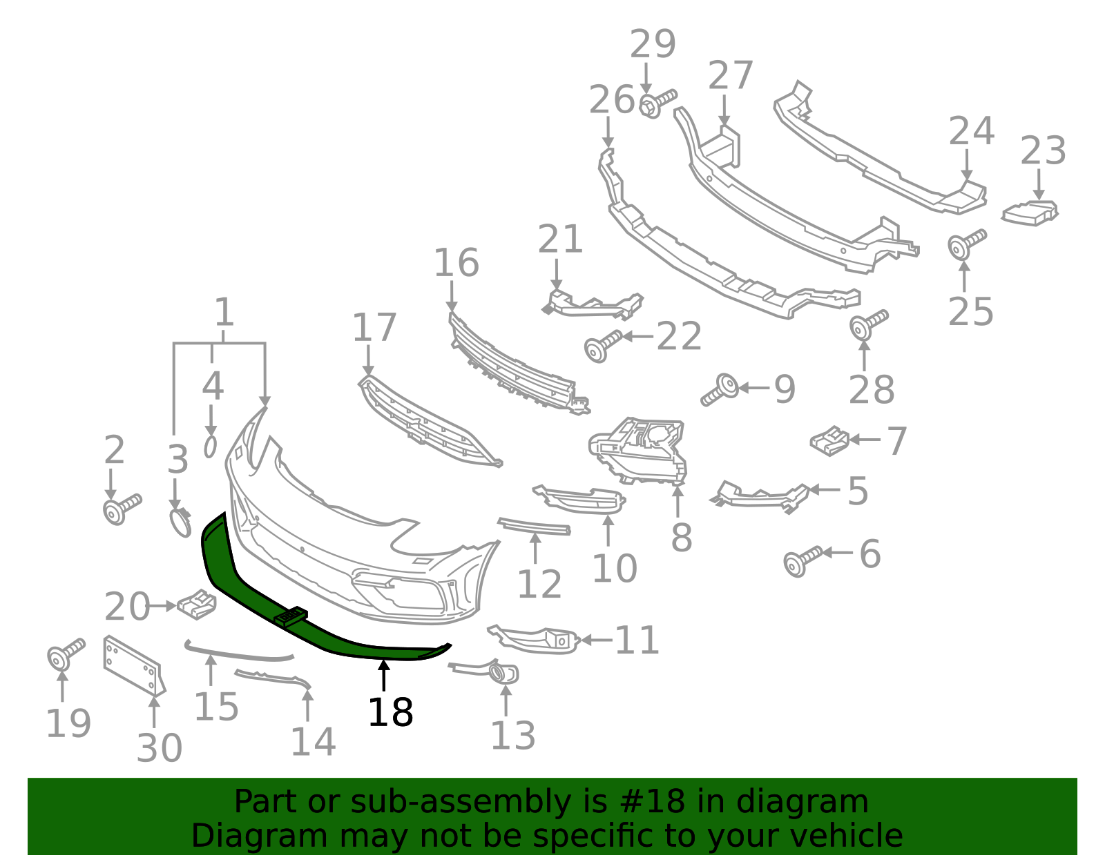 2017-2021 Porsche Panamera Front Spoiler 971-807-541-A-OK1 | OEM Parts ...