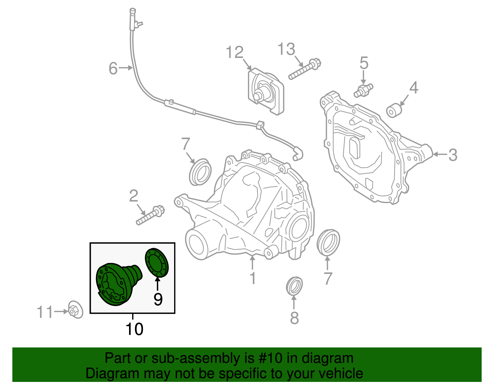 2015-2025 Ford Mustang Companion Flange HR3Z-4851-B | Ford OEM Parts Outlet