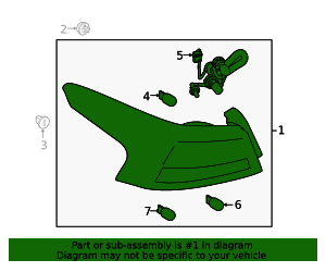 2019-2025 Nissan Altima Combo Lamp Assembly 26550-6CA1B | Nissan Parts ...