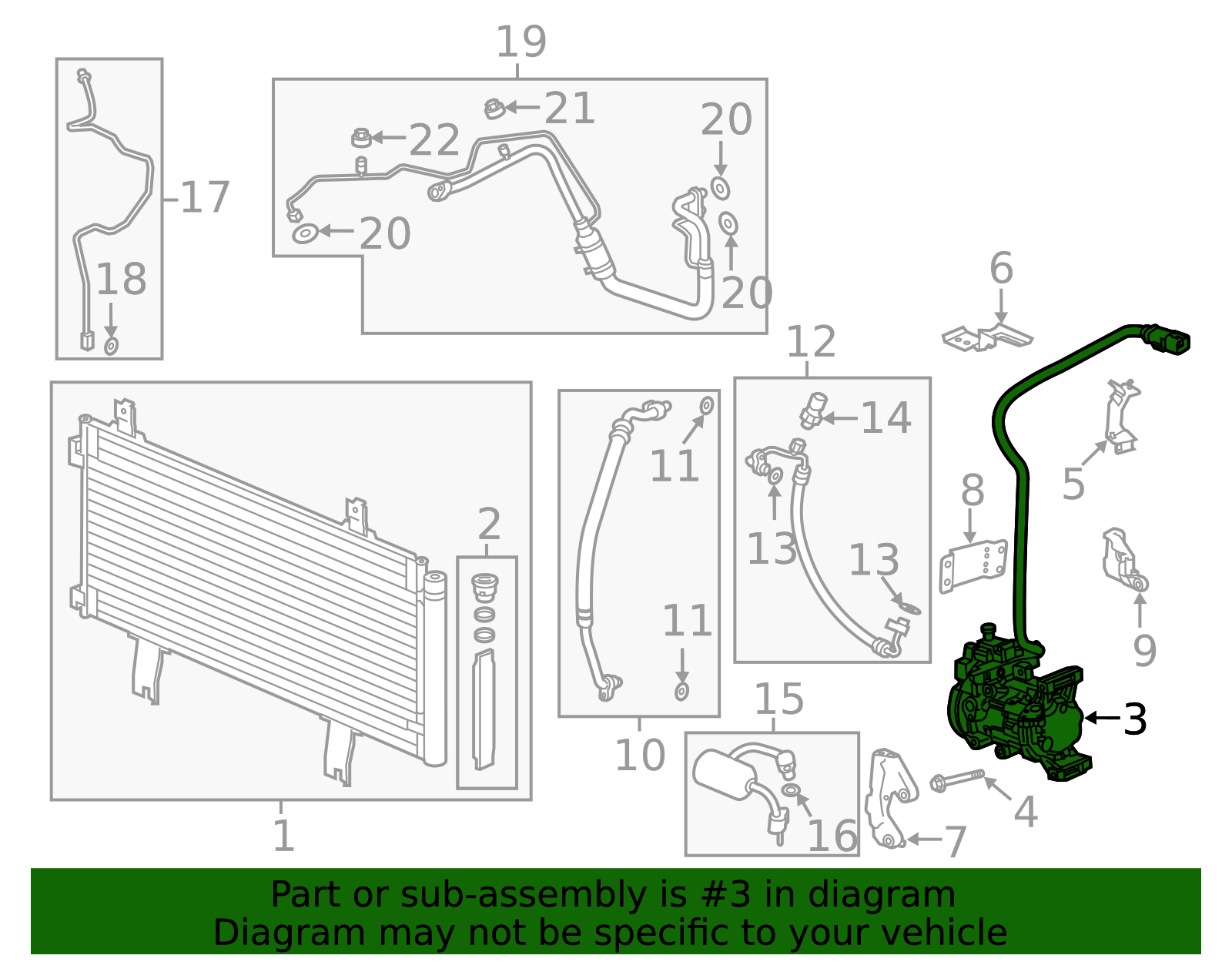 38800-6C2-A02 - 2018-2022 Honda Accord - Compressor Assembly | Honda ...
