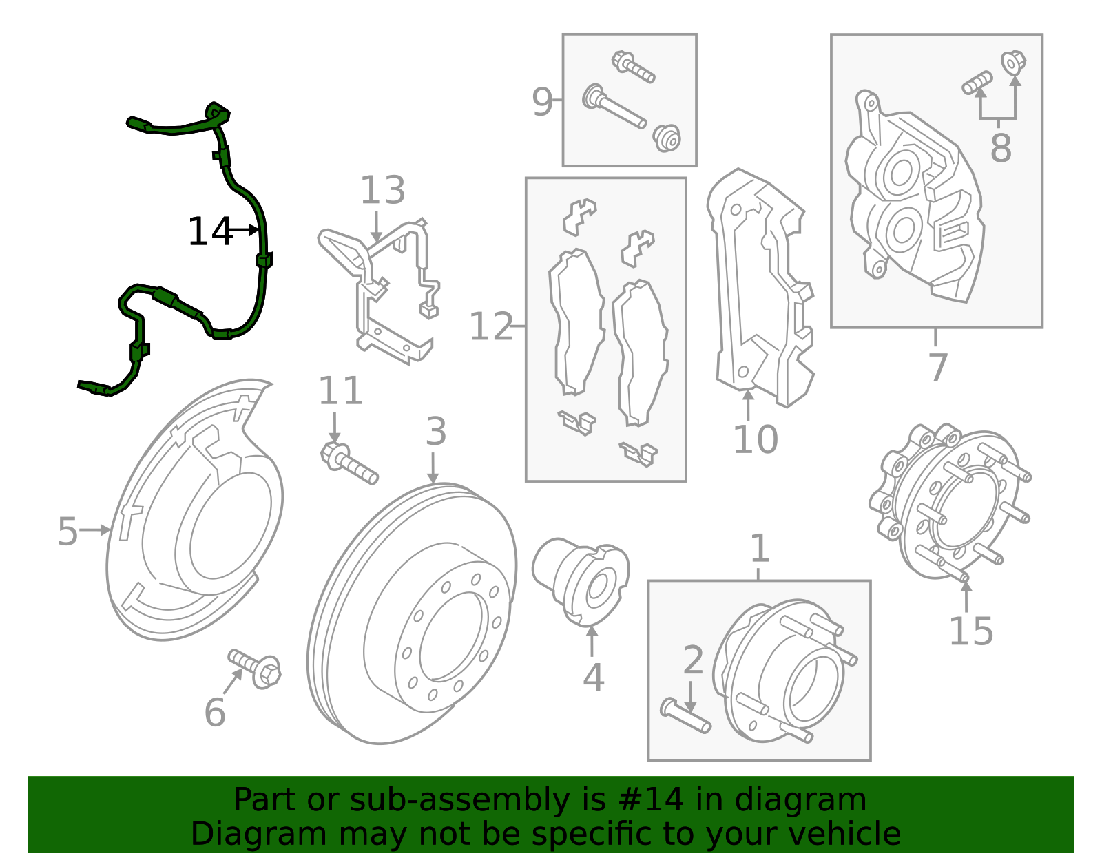 Genuine OEM Ford Part - Motorcraft™ ABS Wheel Speed Sensor BRAB-588 ...