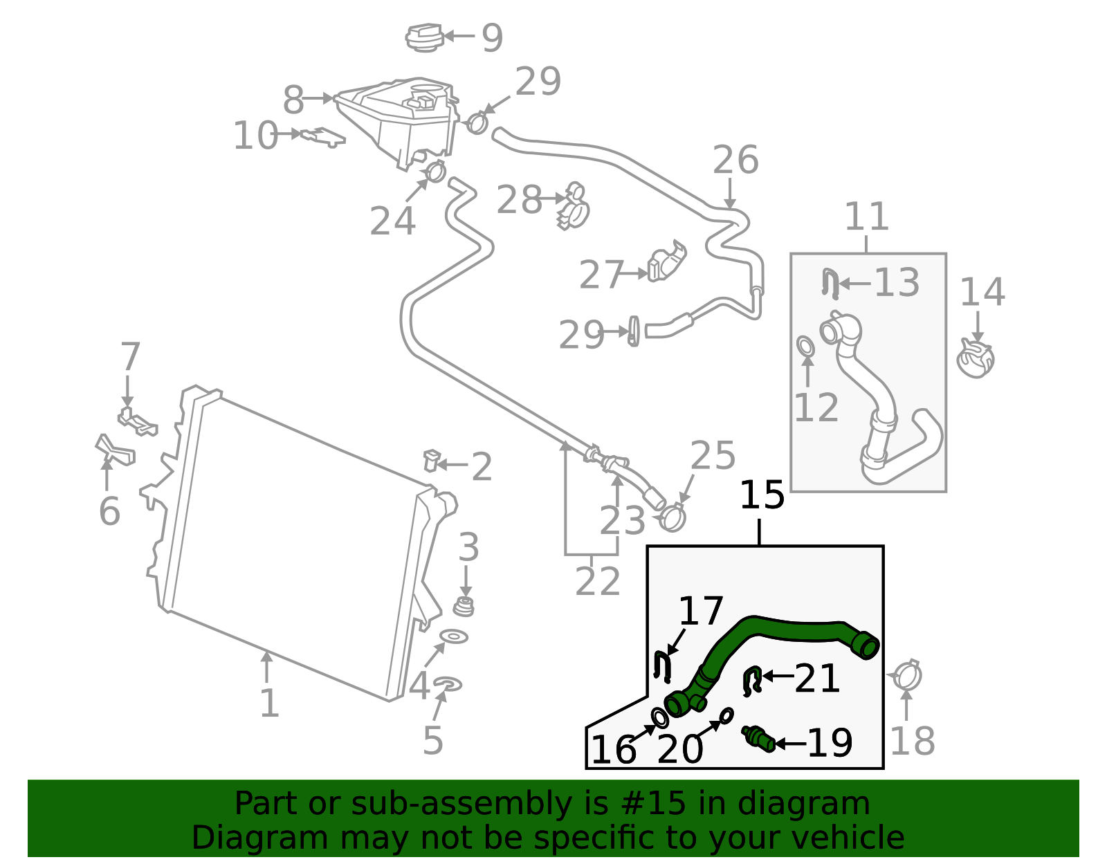 7L6-122-051-AC - Lower Hose Audi OEM Parts Guy
