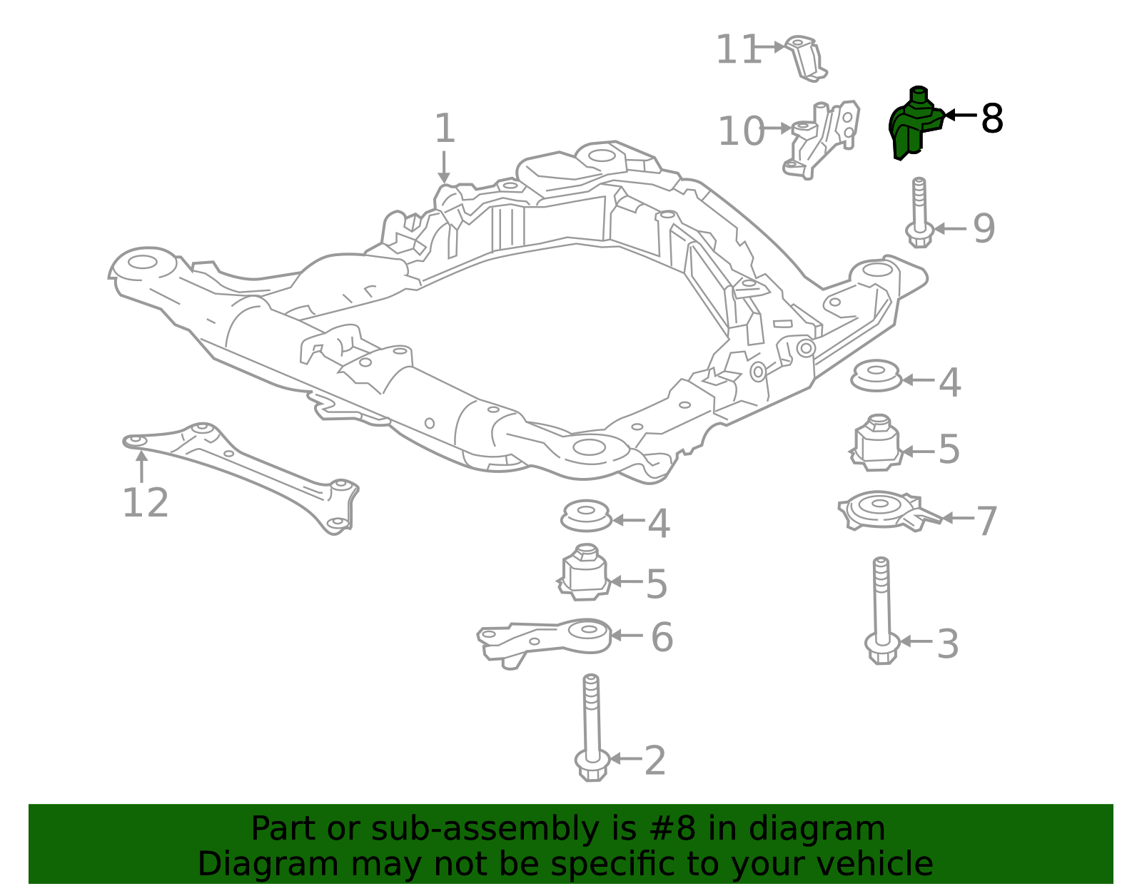 50280-TZ3-A01 - High-Quality Center Mount for 2015-2020 Acura TLX ...