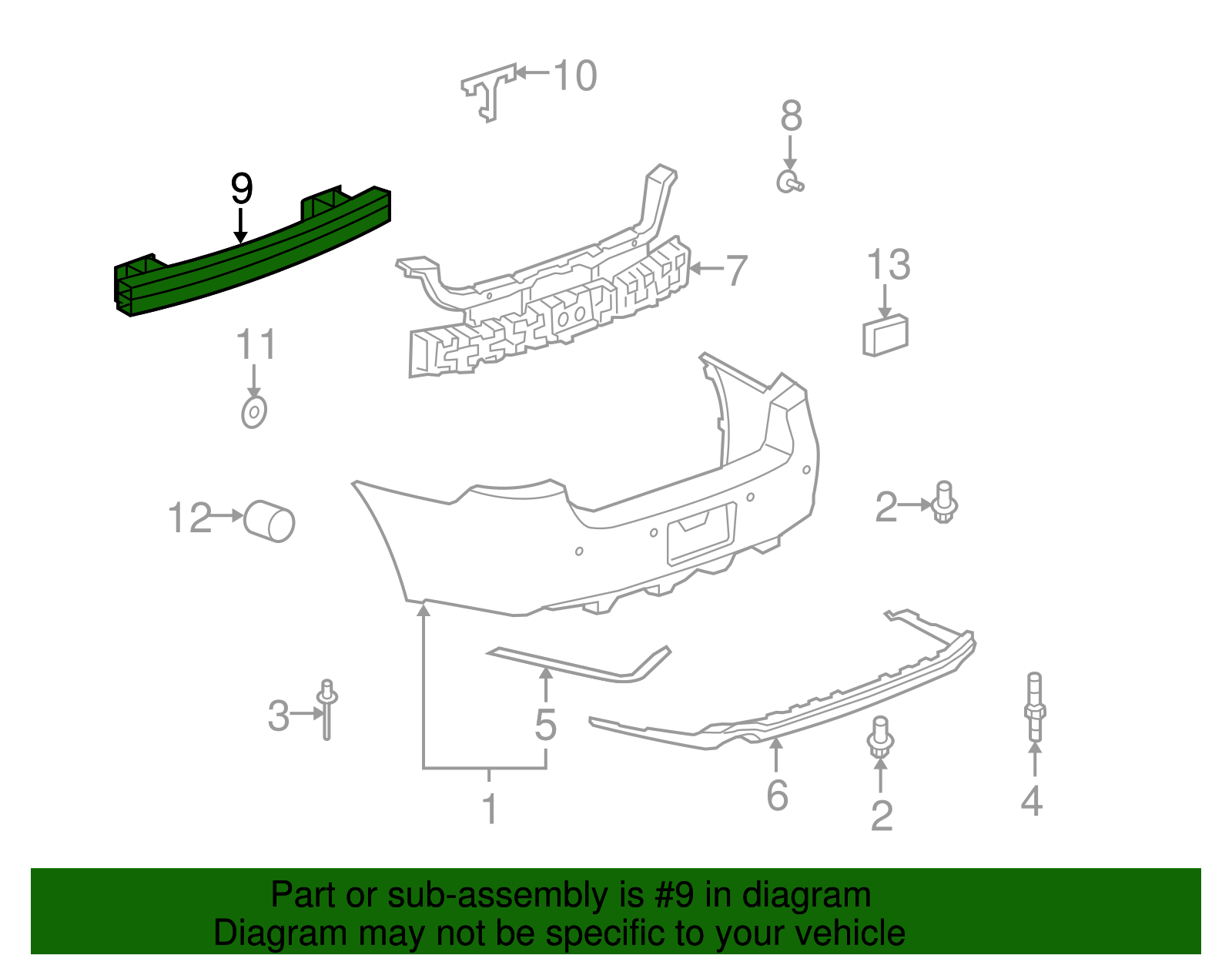 2006-2011 Buick Lucerne Impact Bar 15840496 | Shop Matick Buick GMC