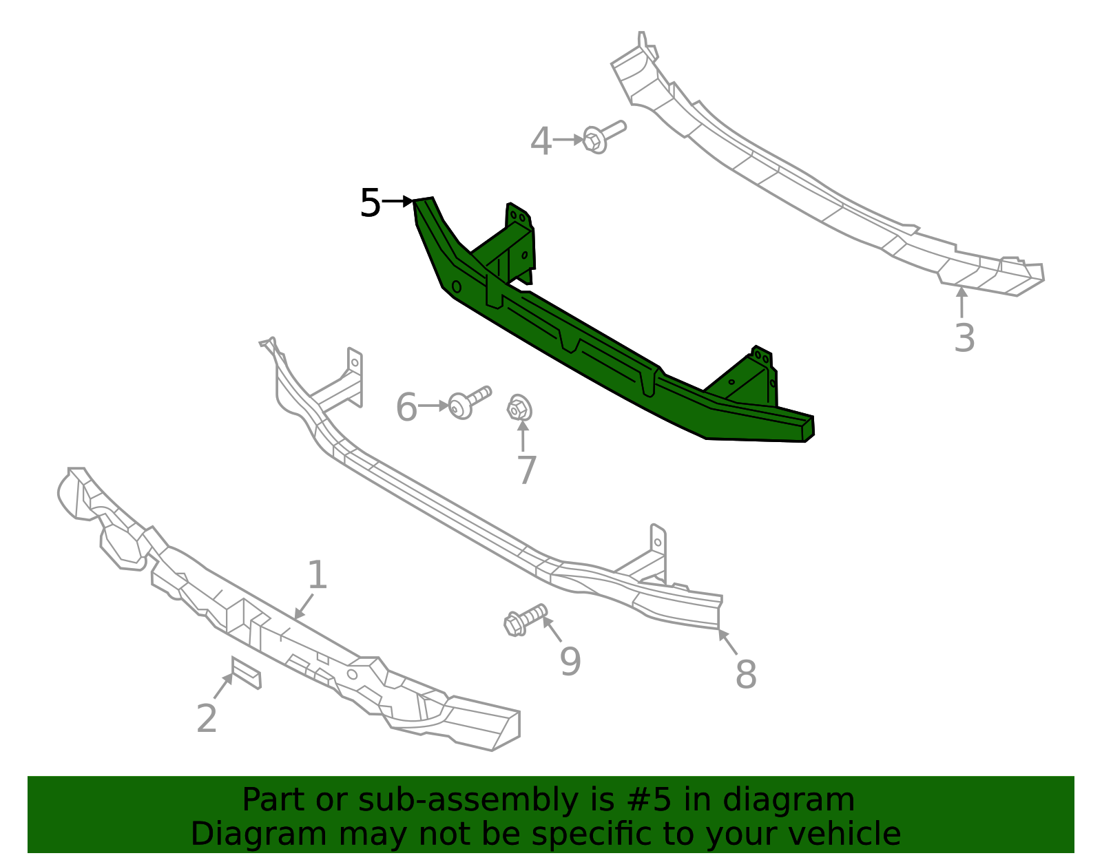 Hyundai - 64900-T1100 - Impact Bar - 2021-2024 Genesis G80 | OEM ...