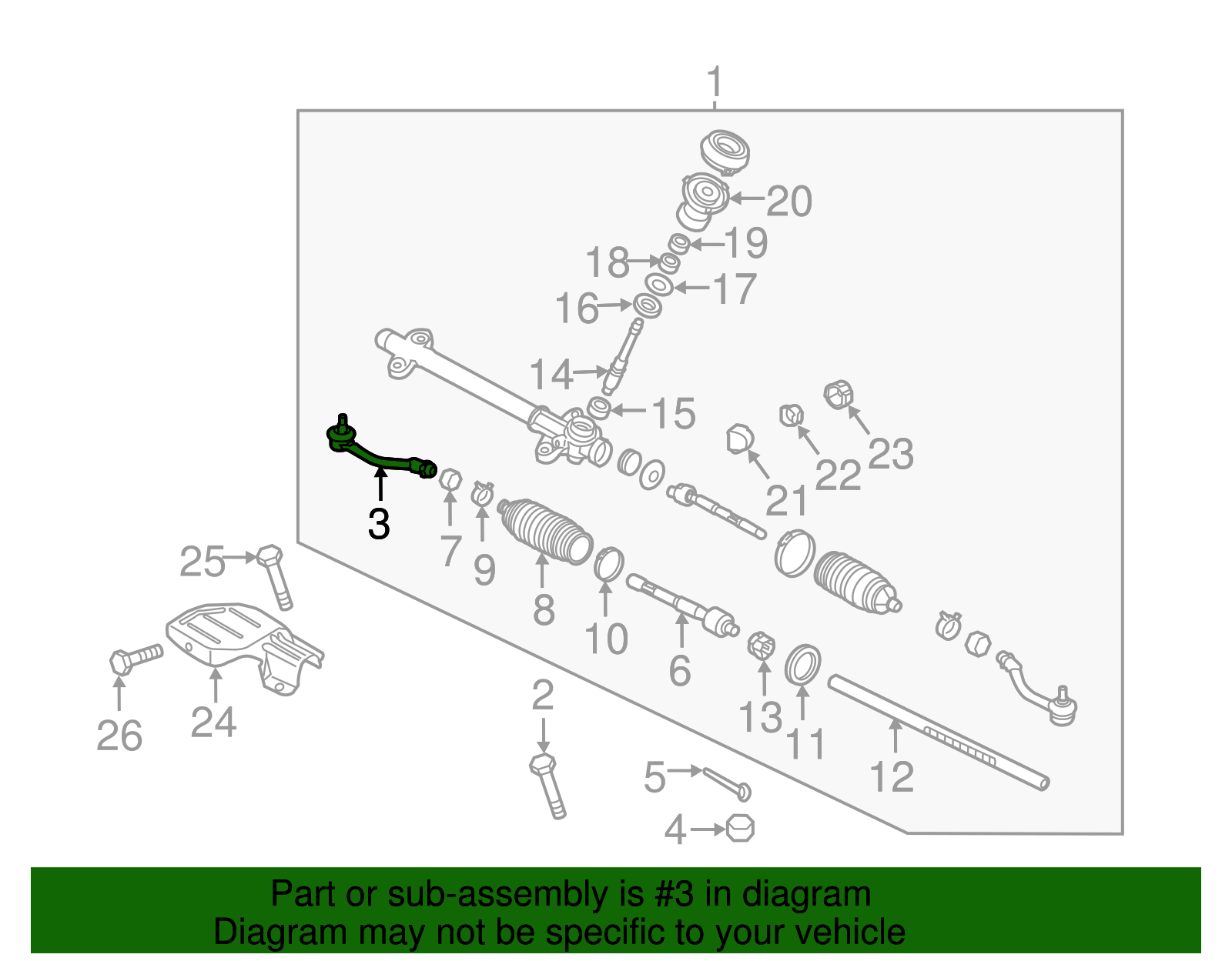 Genuine Outer Tie Rod for 2011-2017 Hyundai | Part# 56820-3X000 ...
