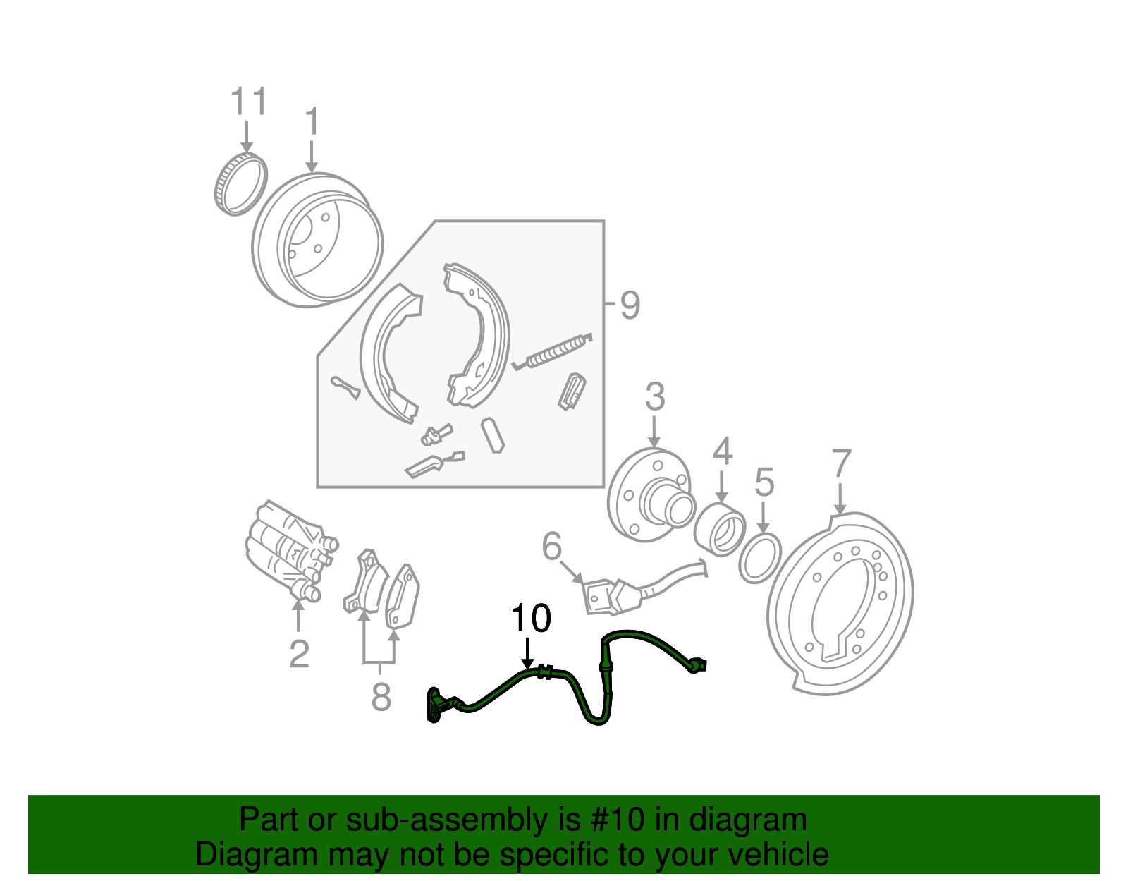 2006-2010 Ford Motorcraft™ ABS Wheel Speed Sensor BRAB-253 | Awesome Parts