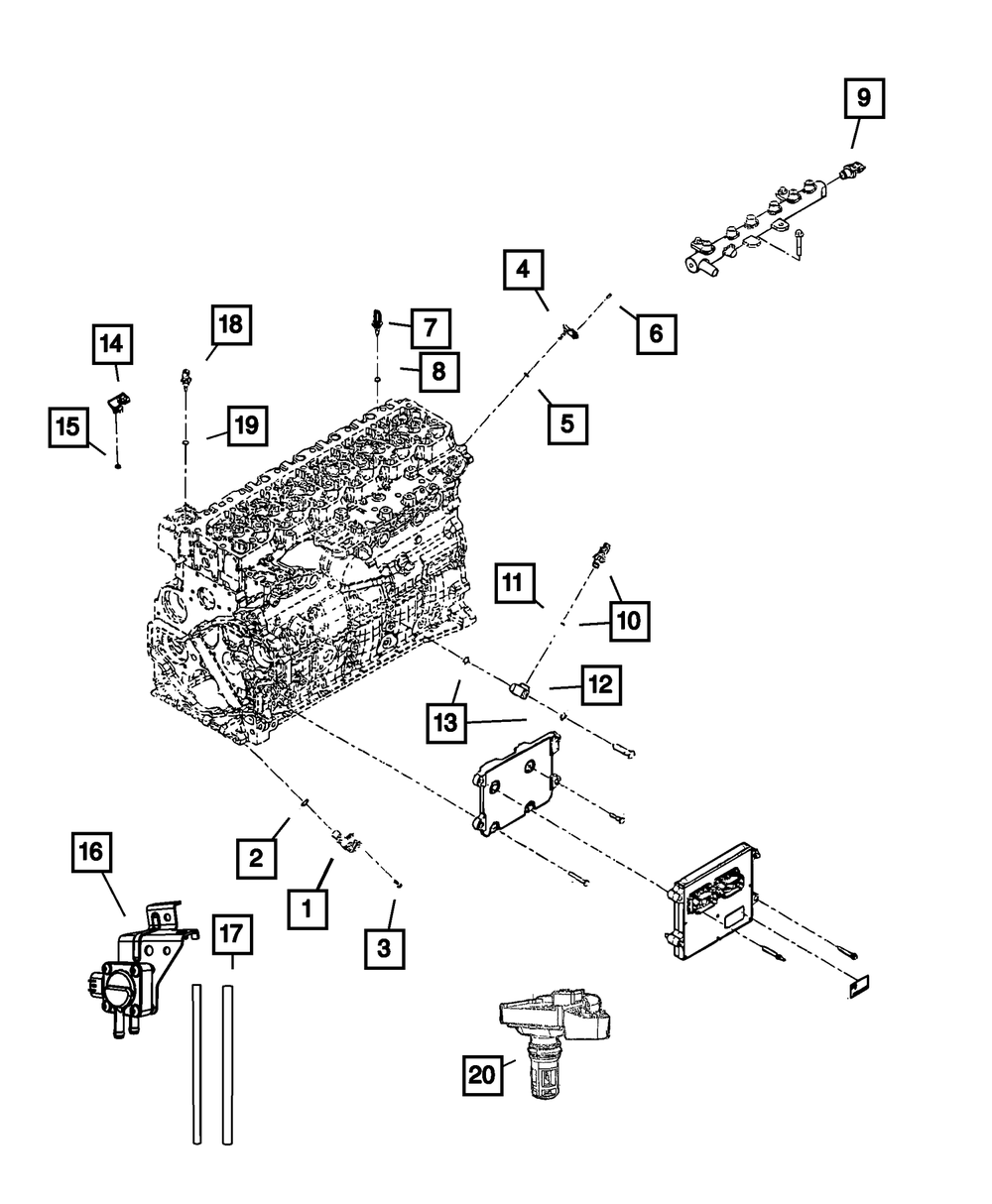 68039104ac - Mopar Turbo Speed Sensor Speed Sensor Kit 2007-2012 Mopar ...