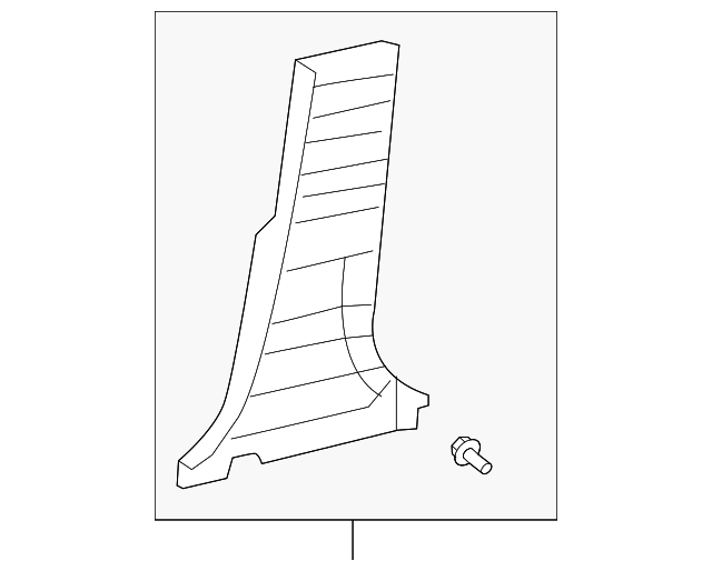 62414-02150-B1 - Lower Center Pillar Trim 2009-2013 Toyota Corolla ...