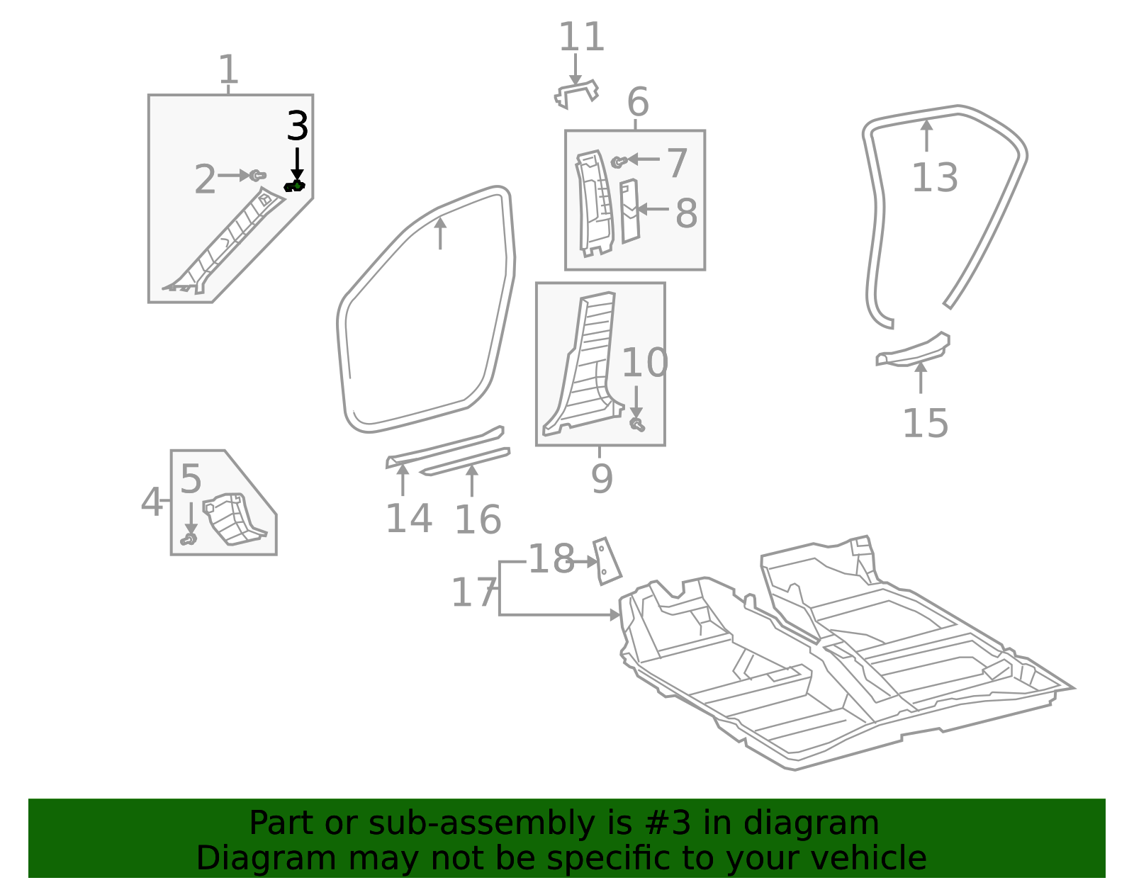 OEM 2004-2015 Toyota Windshield Pillar Trim Clip Part # 90950-08004 ...