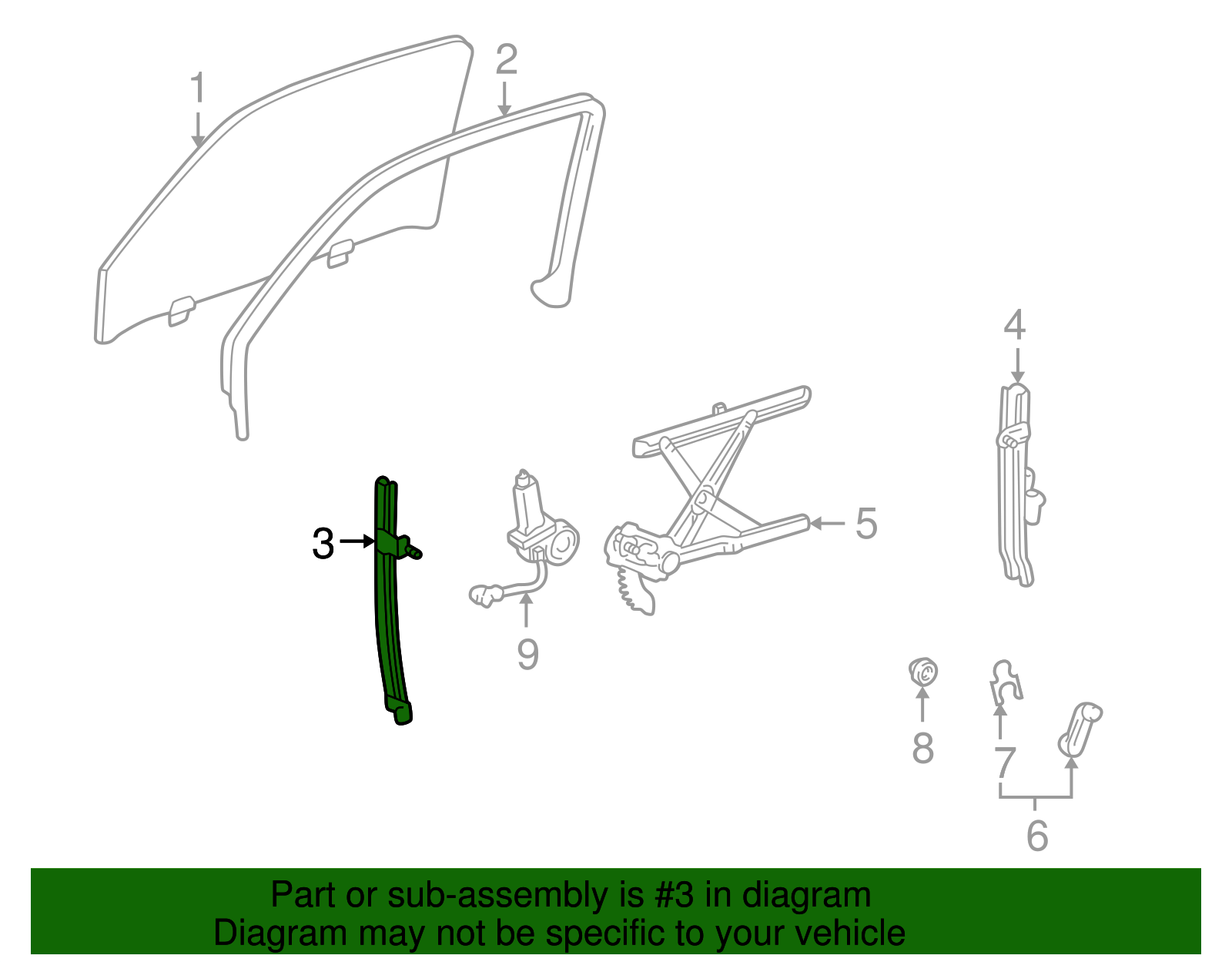 1995-2004 Toyota Tacoma Guide Channel 67402-04010 | American Toyota Parts