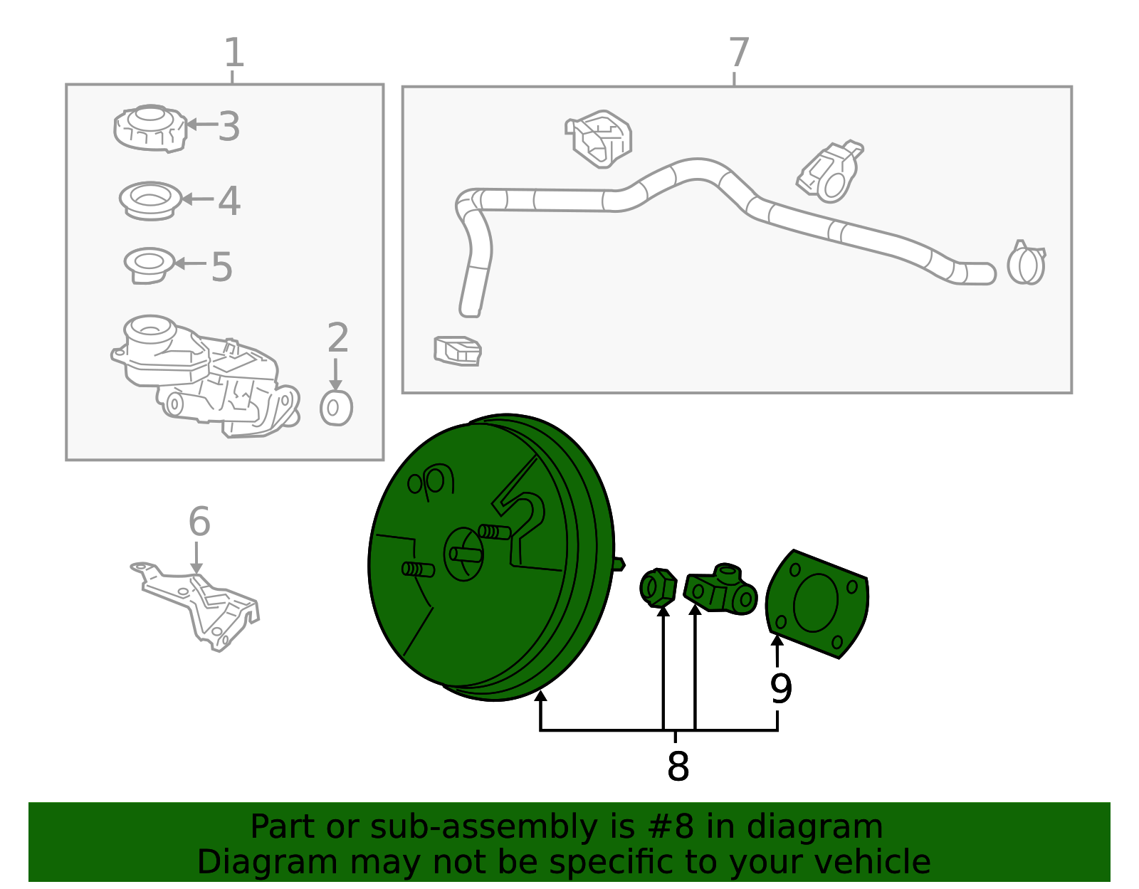 01469-T0H-A01 - Booster Assembly 2012-2014 Honda CR-V | Honda Parts Online