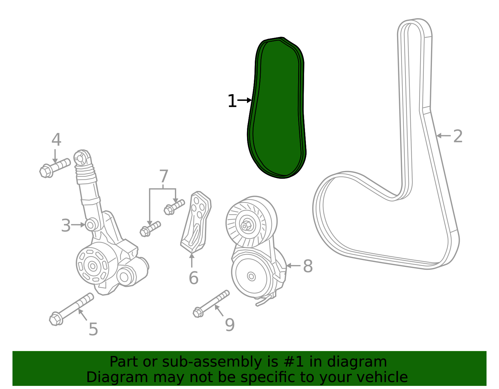1VL061R9AG - Front Outer Seat Belt Right | Mopar Parts Canada