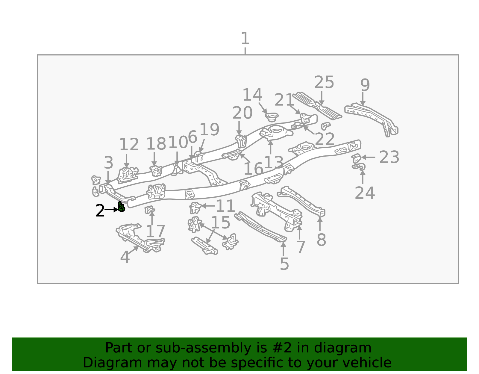 51143-60070 - 1998-2007 Toyota Land Cruiser - Frame Assembly Gusset ...