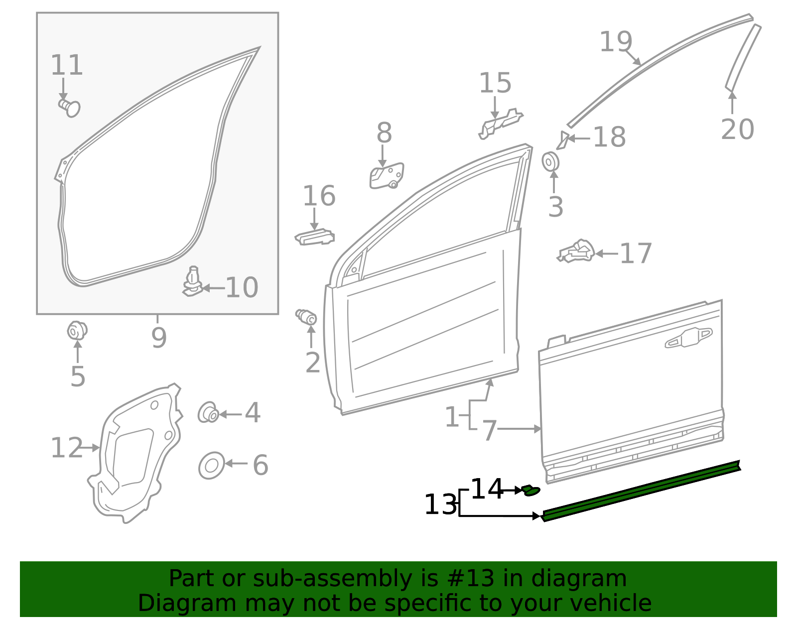 67863-0R040 - Lower Weather-Strip 2019-2025 Toyota | Toyota San Diego Parts