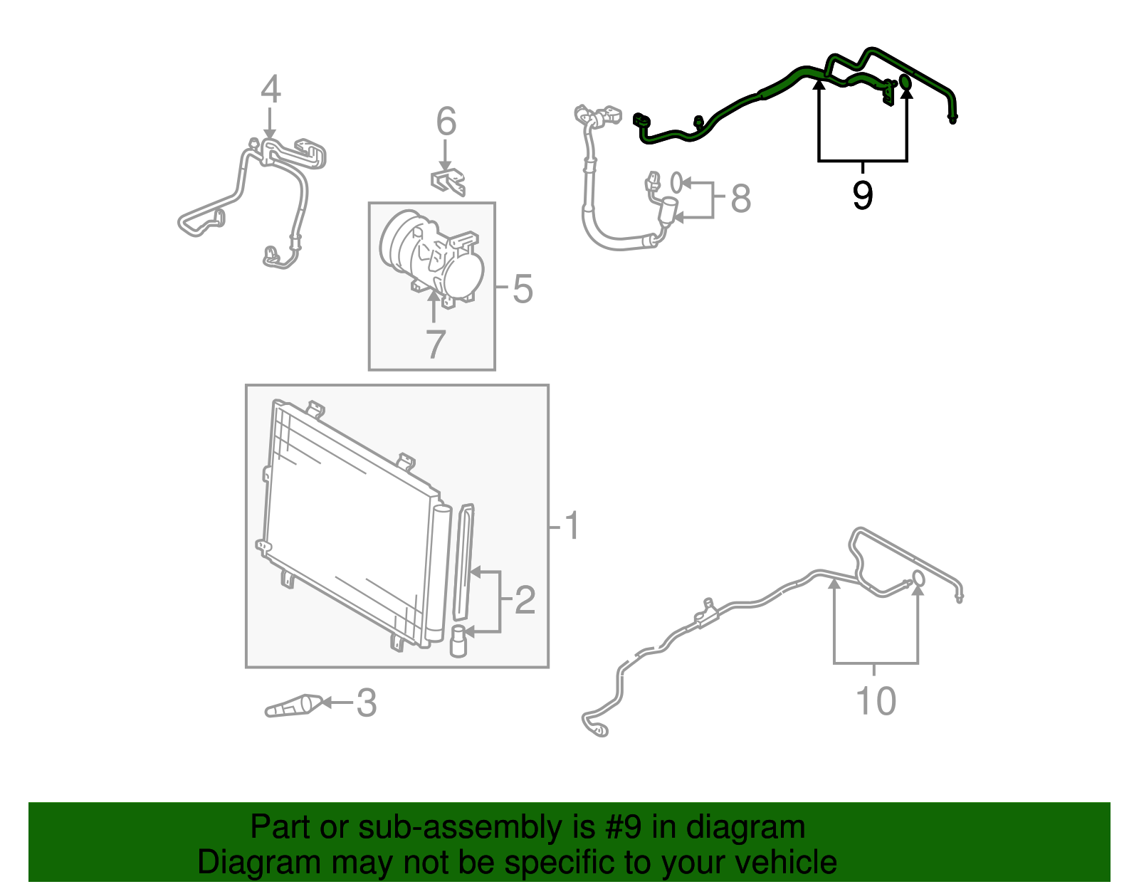 2008-2010 Toyota Highlander 2008-2010 Toyota Highlander - Suction Pipe ...