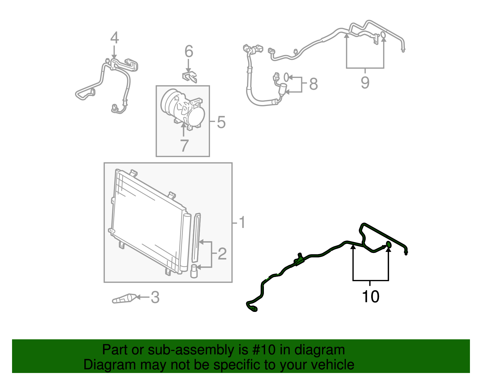2008-2010 Toyota Highlander Liquid Line 88716-0E160 | Toyota Parts Center