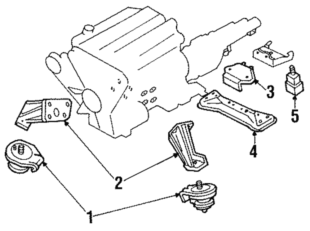 1990-1996 Nissan 300ZX Engine Mount 11220-30P00 | Nissan AutoNation Parts