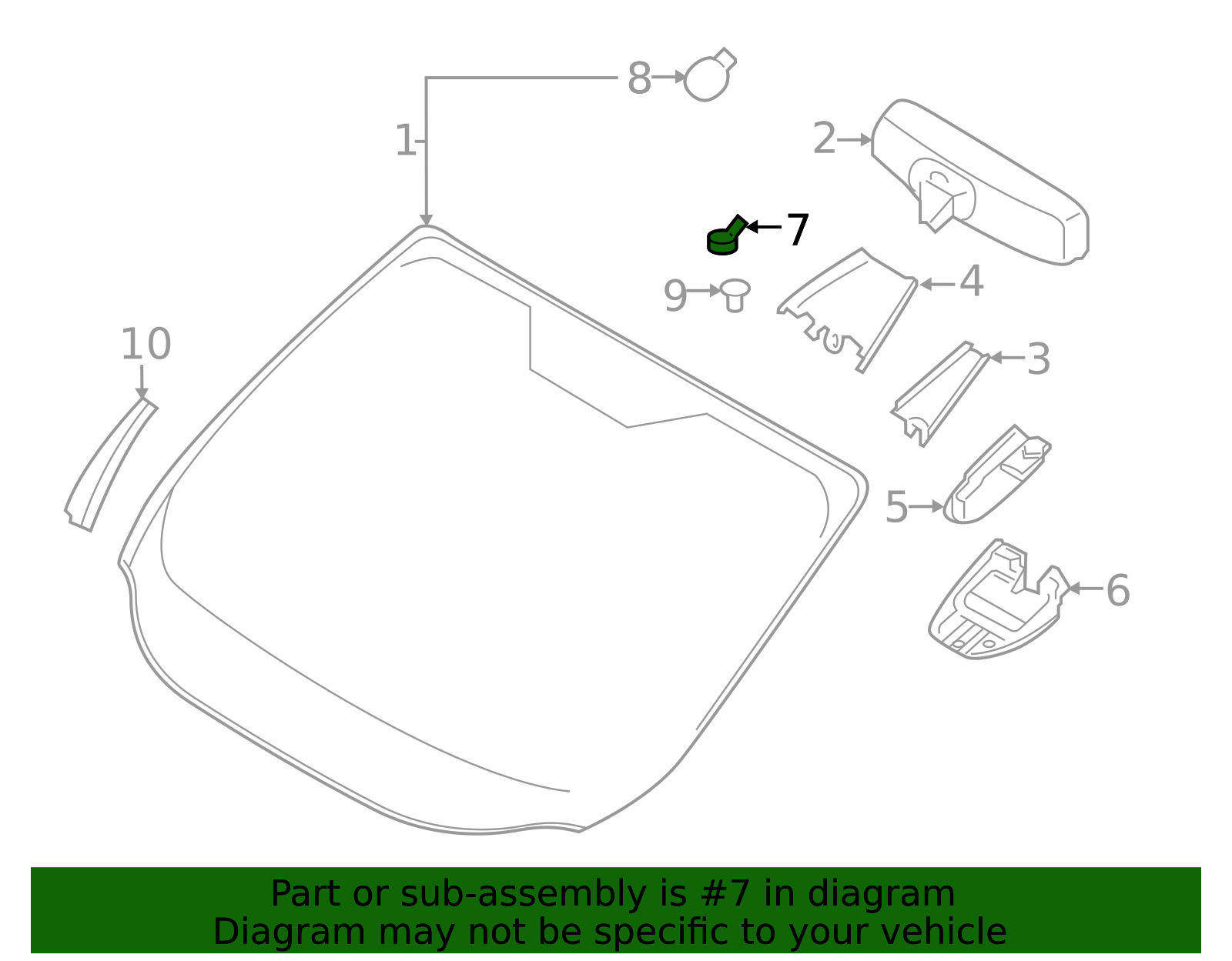 2017-2019 Ford Escape Rain Sensor F1EZ-17D547-A | Awesome Parts Ford