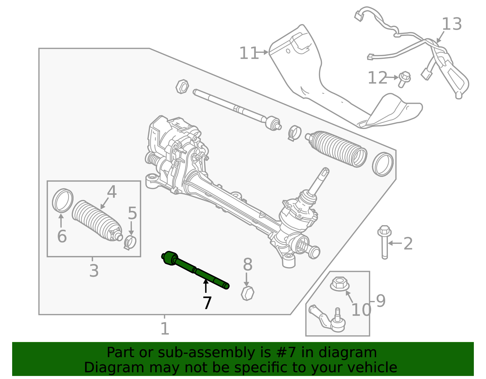2012-2019 Ford Inner Tie Rod AV6Z-3280-E | OEM Parts Online