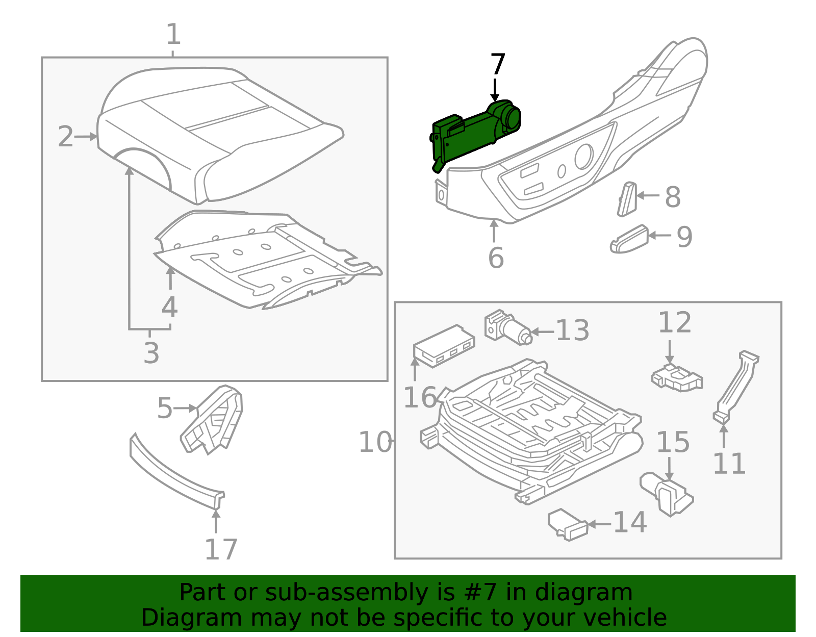 Power Seat Switch - OEM Multi-Function Adjuster | AutoNation Parts