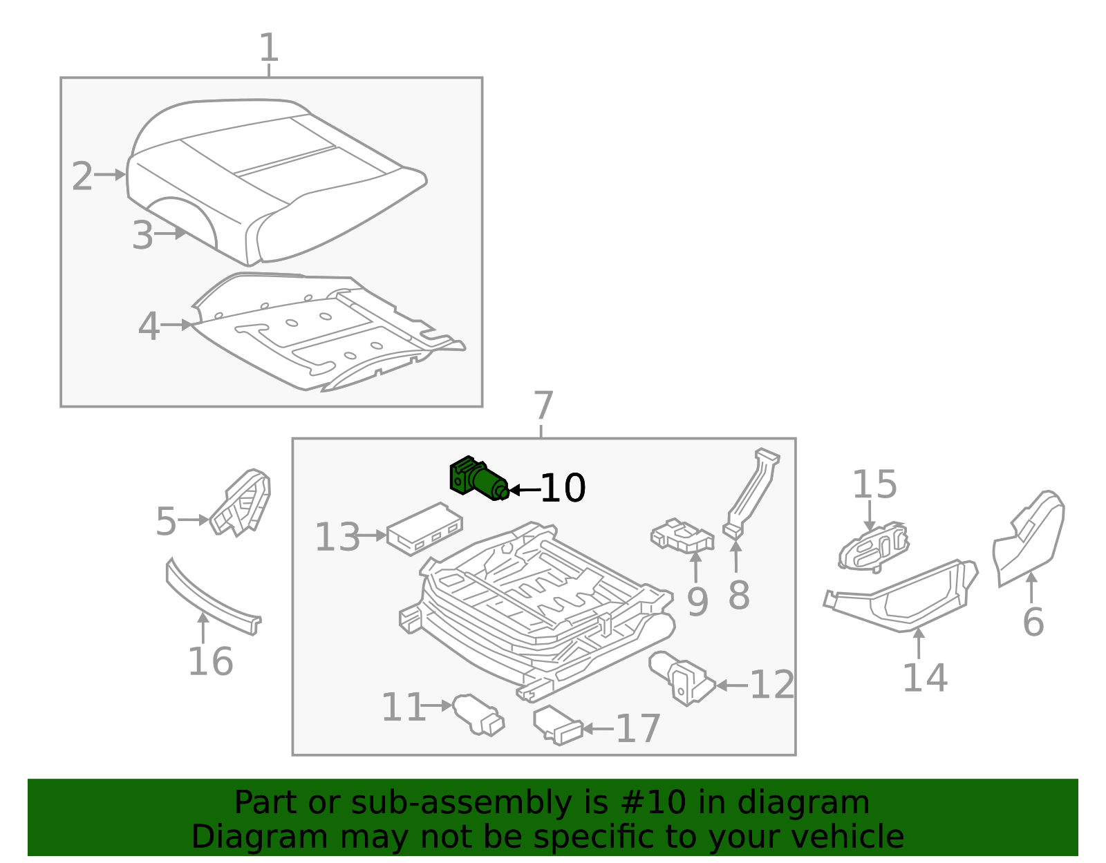 2019-2021 Genesis G70 Seat Adjuster 88500-G9731 | OEM Parts Online