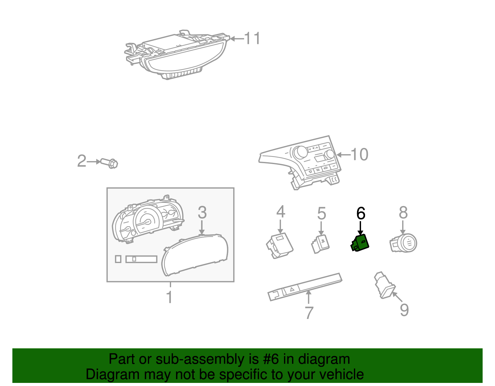 84930-0T011 - Switch 2009-2015 Toyota | Toyota San Diego Parts
