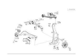 2018-2021 Mercedes-Benz S63 AMG Transverse Control Arm 222-330-98-02 ...