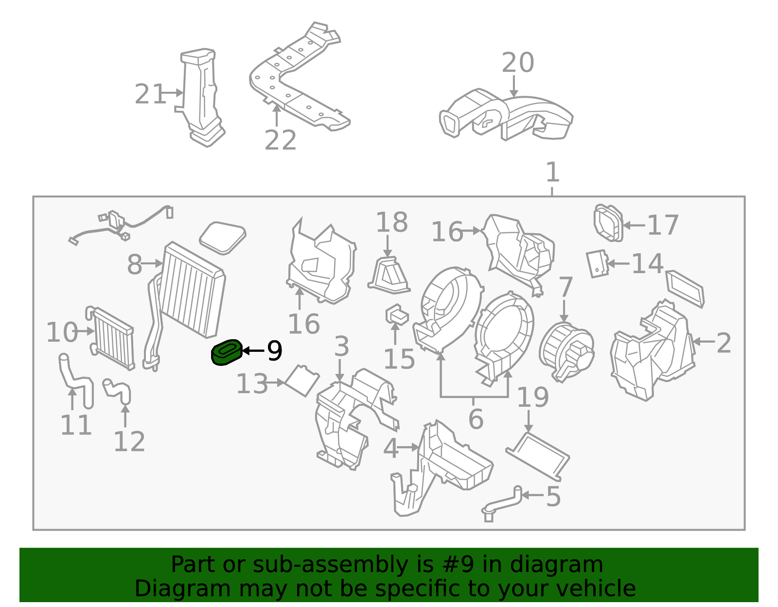 97165-2J000 - Evaporator Core Seal 2009 Kia Borrego | Kia.Parts Store