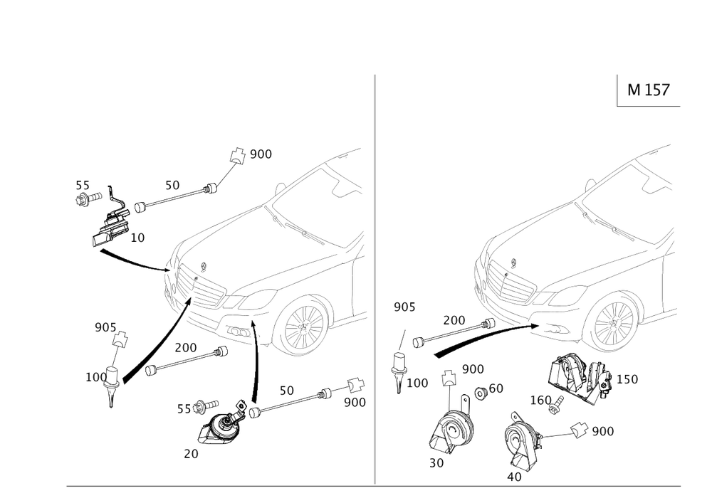 212-440-35-39 - Electrical Wiring Harness For 2006-2018 Mercedes-Benz ...
