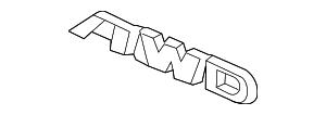 75719-T0A-000 - 2012-2025 Honda - Emblem Rear (Awd) | Honda Parts Guys