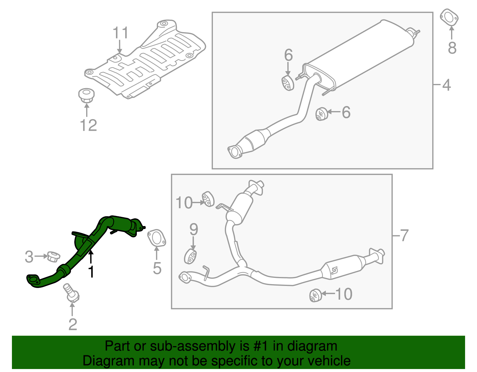 28710-B8300 - Rear Muffler - 2013-2018 Hyundai Santa Fe | World OEM ...
