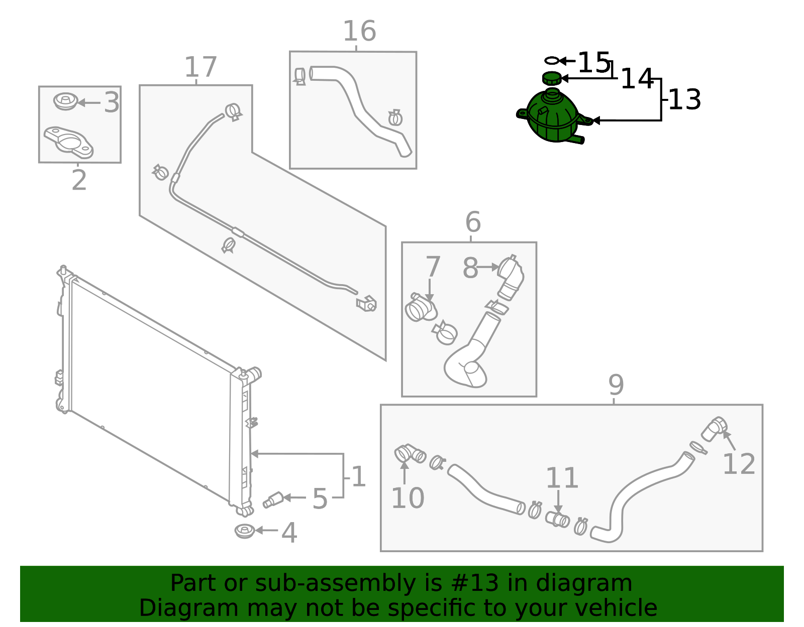 25430-R5000 - Reservoir Tank 2021-2025 Kia | Kia.Parts Store