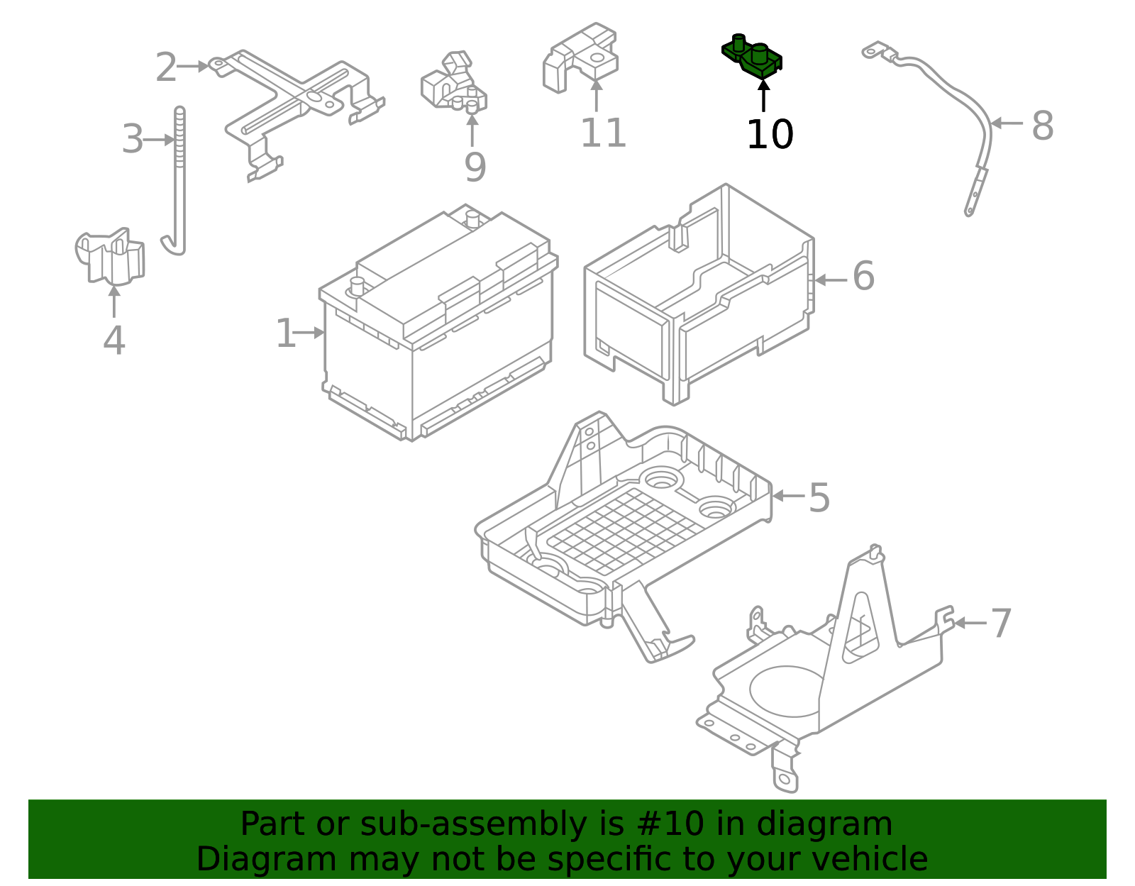 244G07LT0A - Nissan Battery Cable Terminal End 2021-2025 Nissan ...