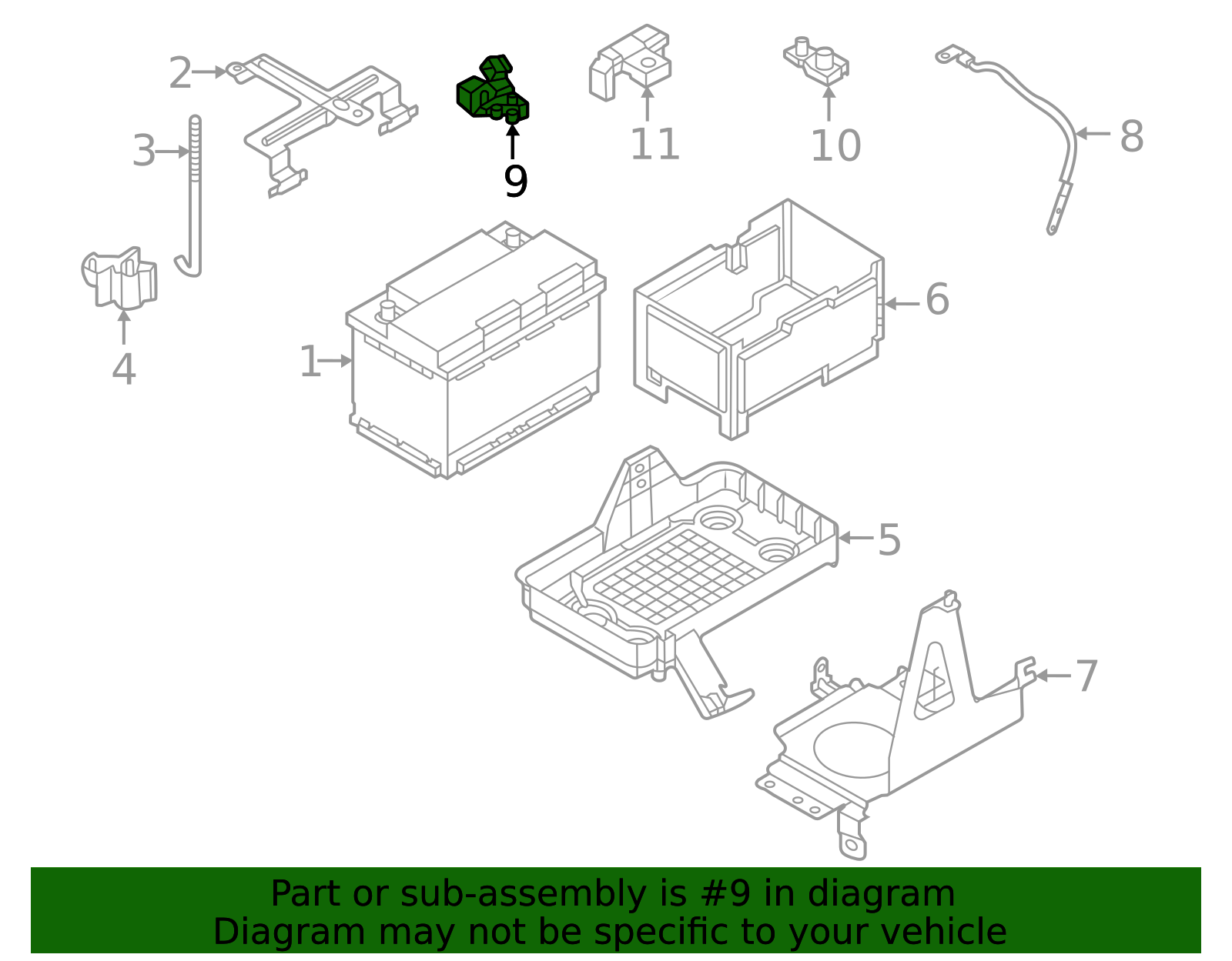 2021-2026 Nissan Battery Current Sensor 244G0-7LT0A | OEM Parts Online