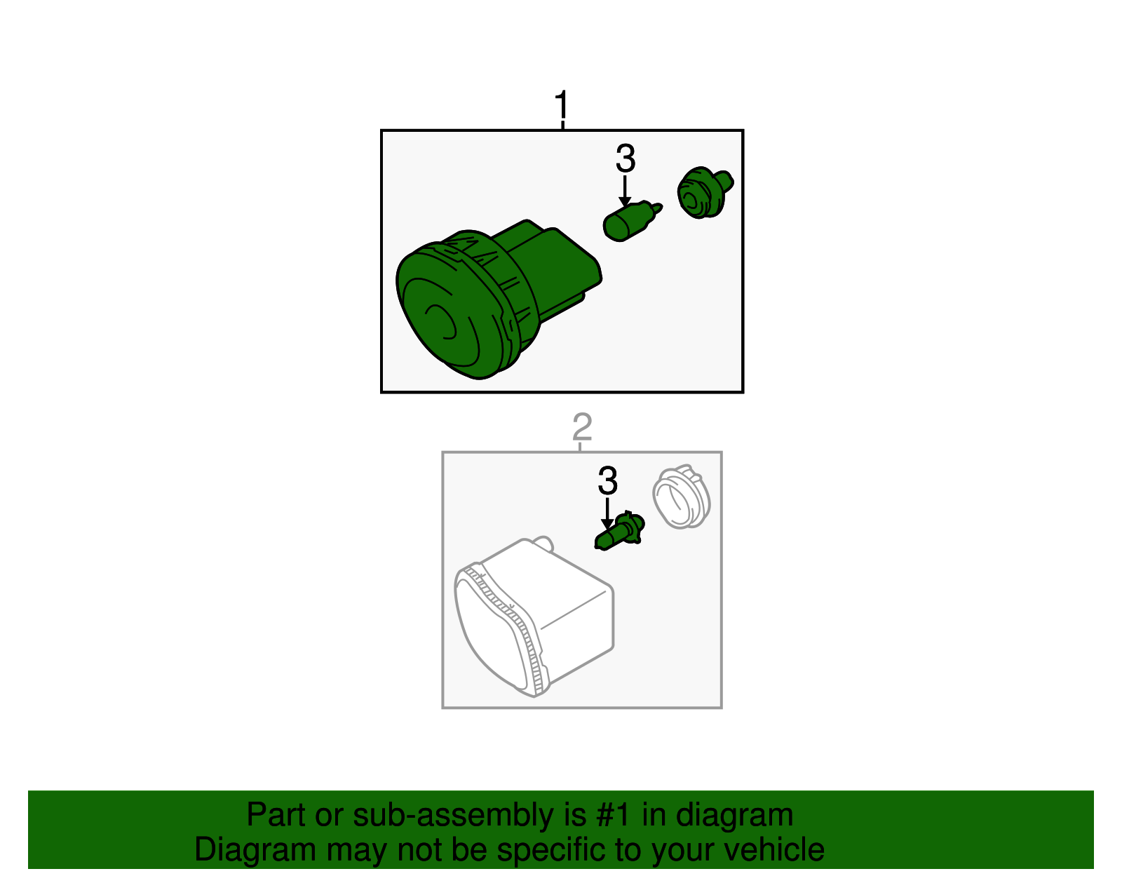 Hyundai - 92202-2D000 - Fog Lamp Assembly - 2001-2003 Hyundai Elantra ...