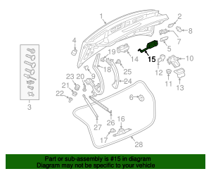 565-827-566 - Lock Switch 2017-2024 Audi | Audi OEM Parts